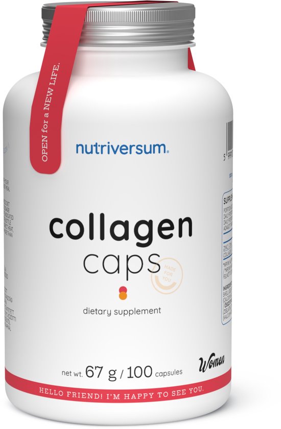 Nutriversum Collagen Caps - 100 capsules - Collageen Capsules - Voor ...