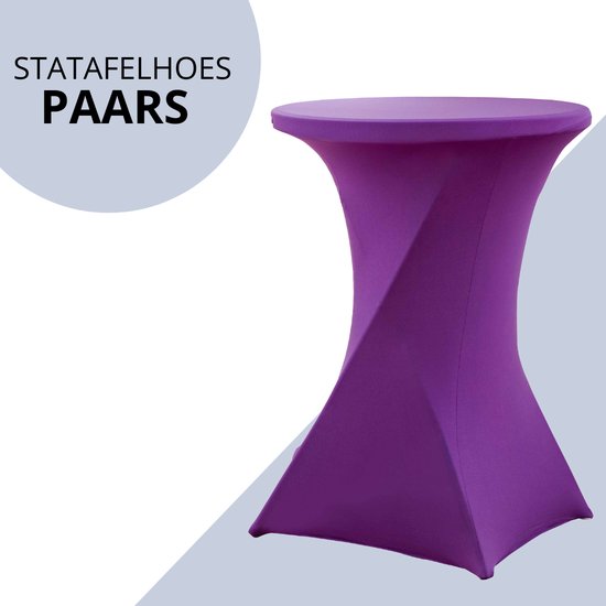 Statafelhoes Paars - Extra dik - Statafelrok Paars - Tafelrok - Paars - 80 x 110 -... | bol