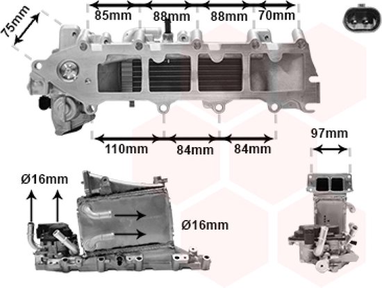 INTERCOOLER VOOR AUDI A3 8V 2012-2016 04L129711 | bol