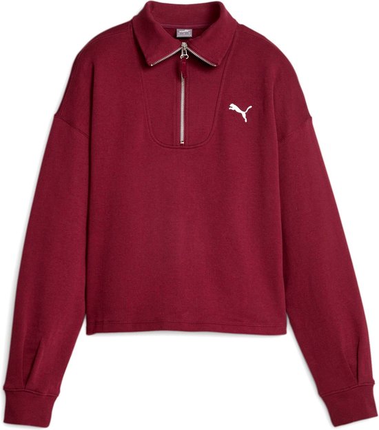 PUMA - her high-neck half-zip - Rood | bol