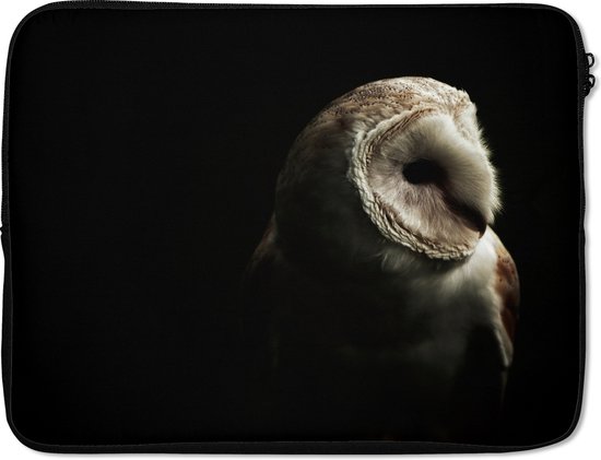 Laptophoes 17 inch - Uil - Vogel - Portret - Laptop sleeve - Binnenmaat ...