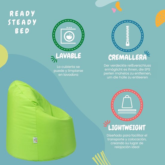Zitzak voor kinderen, indoor beanbag, outdoor, zitkussen, gamingzitzak ...