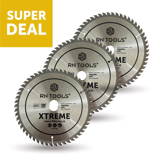 Superdeal - RNtools Cirkelzaagblad - Trespa / HPL - Ø 165 x 20 mm - 54 tanden - 3... | bol