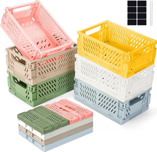 Vouwkist, 6 stuks, klapbox, mini klapkisten, stapelbaar, klapmand ...