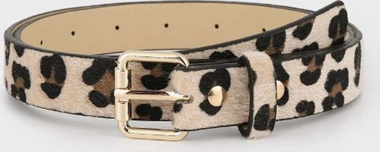Prachtige leren fashion riem - Leopard - Panter / Dieren print - jurk ...