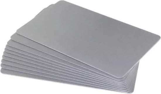 PVC card Zilver (100 stuks) | bol