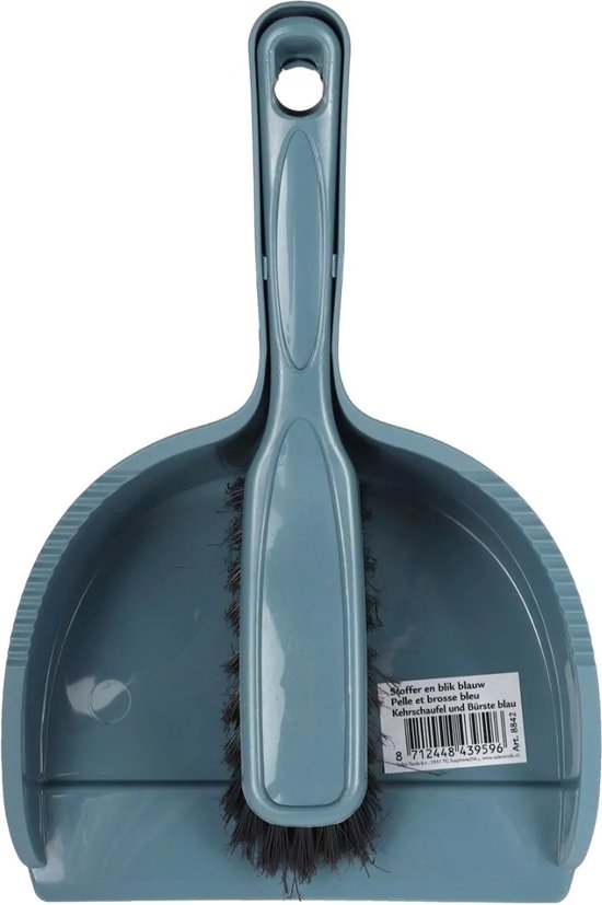 Talen Tools – Stoffer en blik – Blauw – Compact – Kliksysteem | bol