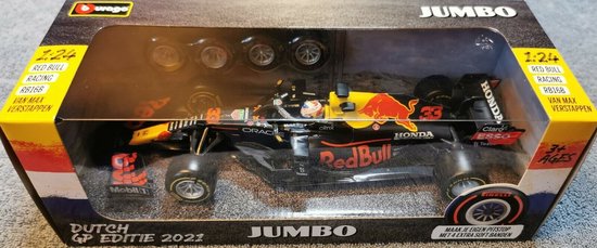 2021 MAX VERSTAPPEN 1:24 Dutch Jumbo F1 GP RedBull Honda car #33 | bol