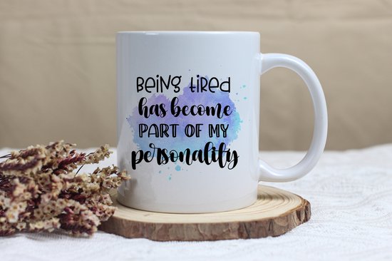 Mok met tekst | Grappige koffie- theemok | Keramiek | 330 ml | bol