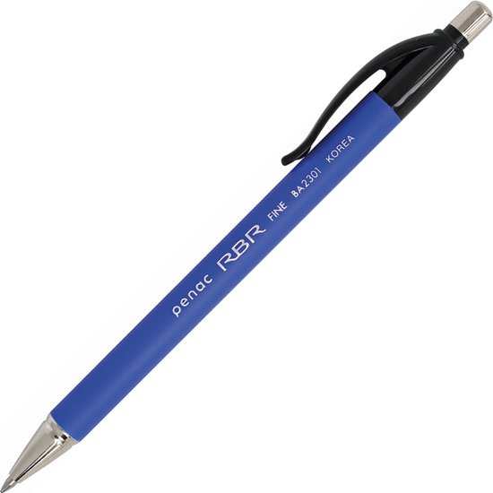 Penac Balpen - RBR - 0.7mm - Rubberized - Blauw | bol