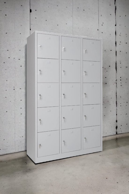 Furni24 Lockerkluis, waardevolle spullen locker, kledingkast, 190 cm x ...