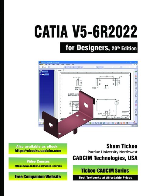 CATIA V5-6R2022 for Designers, 20th Edition (ebook), Prof. Sham Tickoo CADCIM... | bol