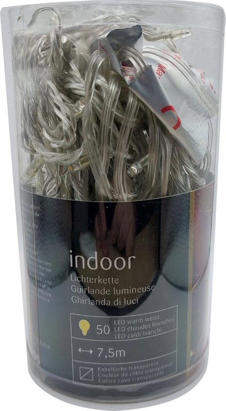 Kerstverlichting met trafo - 50 LEDs - Indoor - 7.5 meter ...