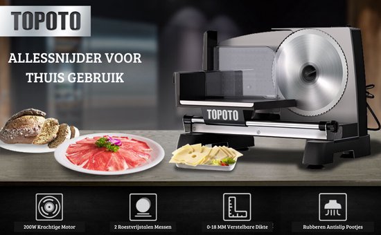 Luxe Snijmachine – Allessnijder – Broodsnijmachine - Voor Vlees, Brood ...
