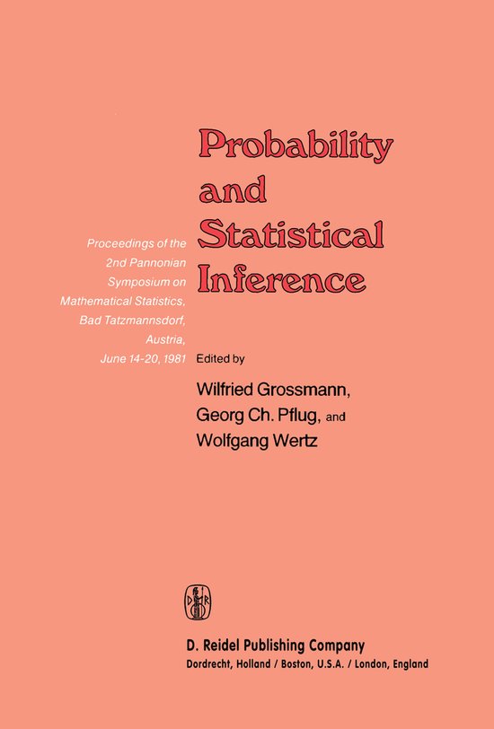 Probability and Statistical Inference | 9789400978423 | Boeken | bol