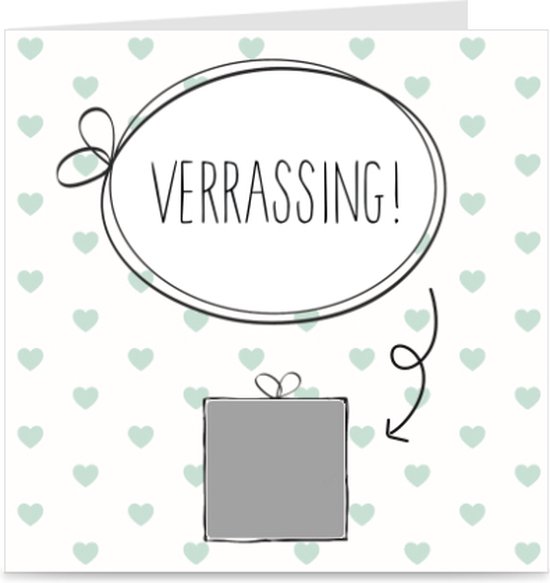 Kraskaart | VERRASSING | kaart met krassticker | voor zwanger / trouwen ...