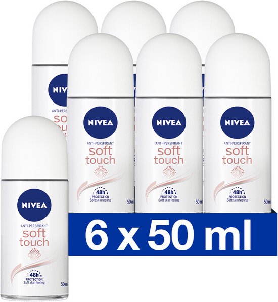 Nivea Deodorant Roller Soft Touch [6 x 50 ml] | bol