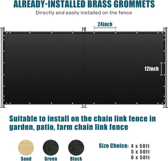 Bastix - Inkijkbescherming voor omheining, 1,5 m x 10 m, hekscherm ...