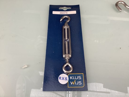 Draadspanner. spanschroef. m6 rvs A-4. kluswijs. voor o.a. boten. jacht ...
