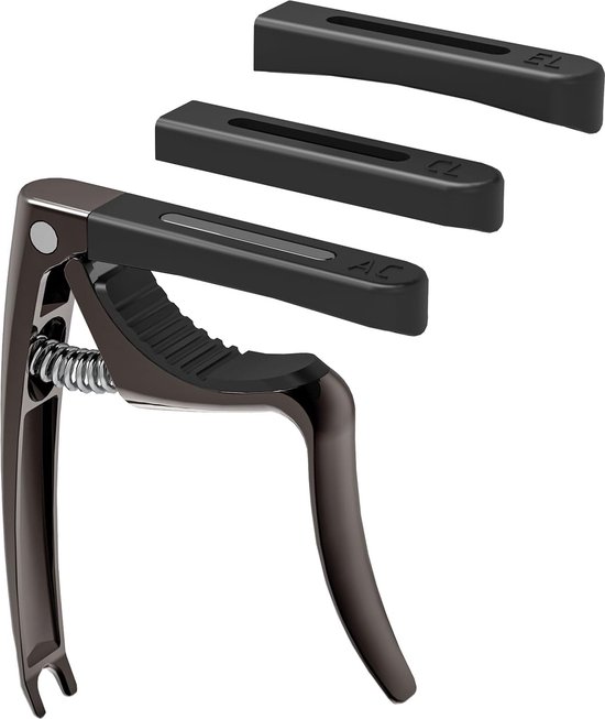 C3 capodaster, 4-in-1 gitaar capo met bridge pin puller, capo voor ...