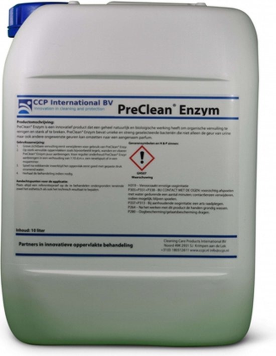 CCPI - PreClean® Enzym - Stankverwijderaar - 10 liter | bol