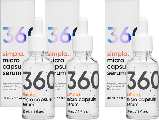 Simpla 360 serum - anti-rides - glow - niacinamide - hyaluronzuur ...