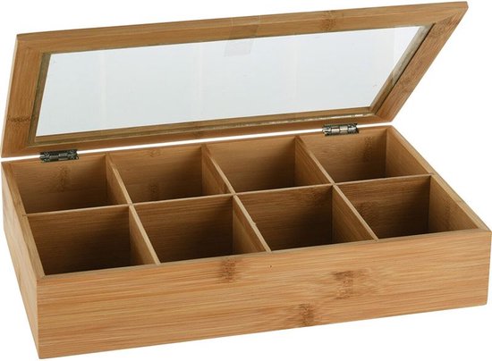 Oneiro’s Luxe Bamboe Theedoos - 8 vakjes | bol