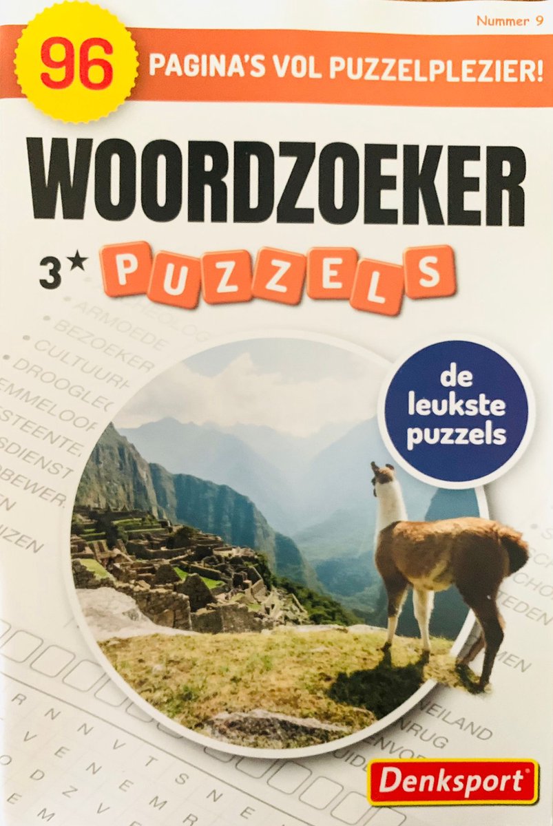 Denksport | Woordzoeker | 3* | Puzzels | Woordzoeker puzzelboek ...