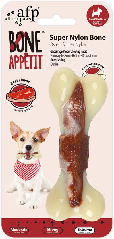 AFP Bone Appetit - Super Nylon Bone - Beef Flavor Infused - | bol