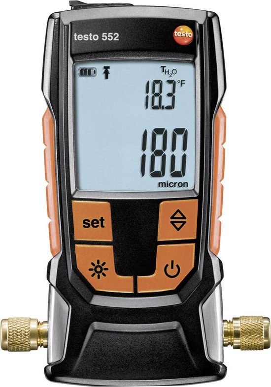 testo 552 Gasdrukmeter Druk, Temperatuur 0 - 26.66 mbar | bol.com