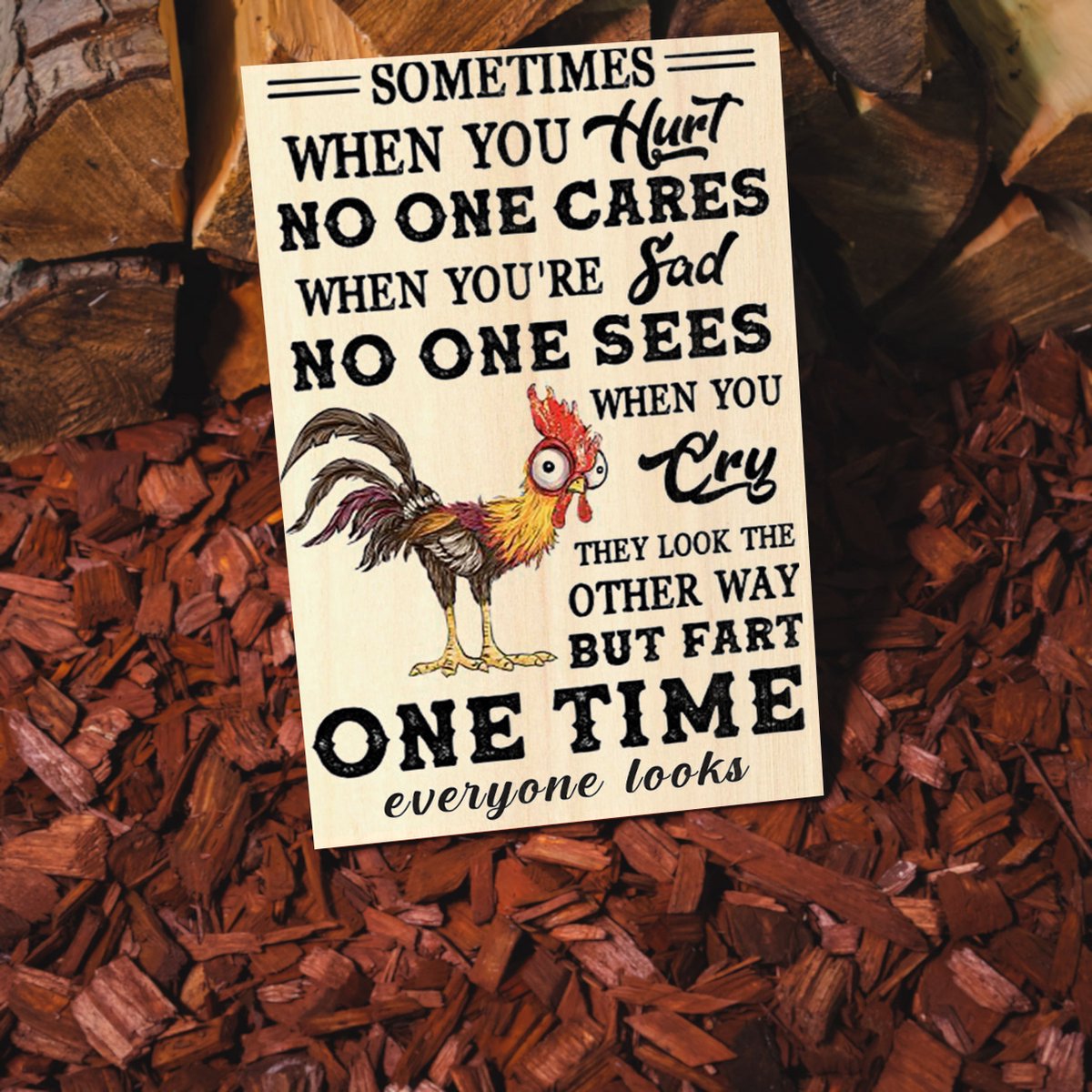 Spreukbord - Fart - Scheet - Hout - Vintage - Grappig - Humor - Bord ...