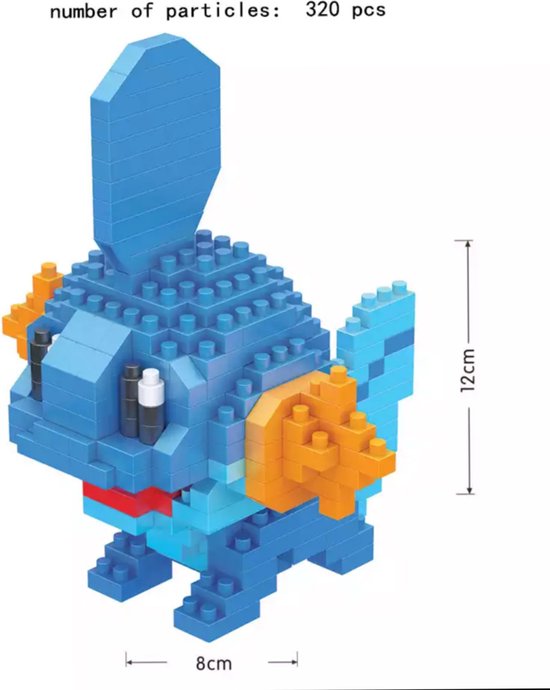 Pokemon Lego, Microbrick Mudkip, Lego Blokken, Pokemon Speelgoed ...
