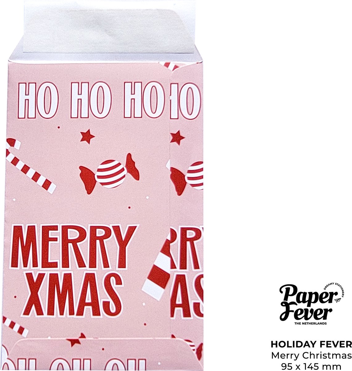 Paper Fever - Holiday Fever- 10 Cadeauzakjes - Merry XMAS - 9,5 x 14,5 ...