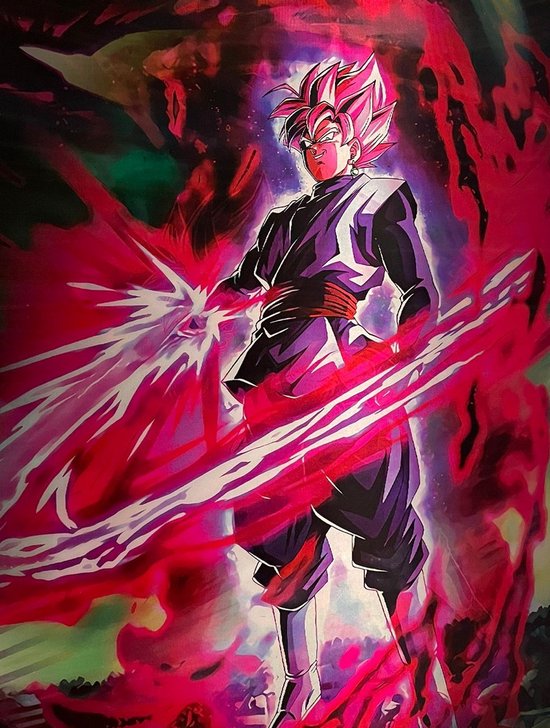 Dragon Ball Super | Zamasu | Goku Rose | 3D Poster | Anime | Poster ...