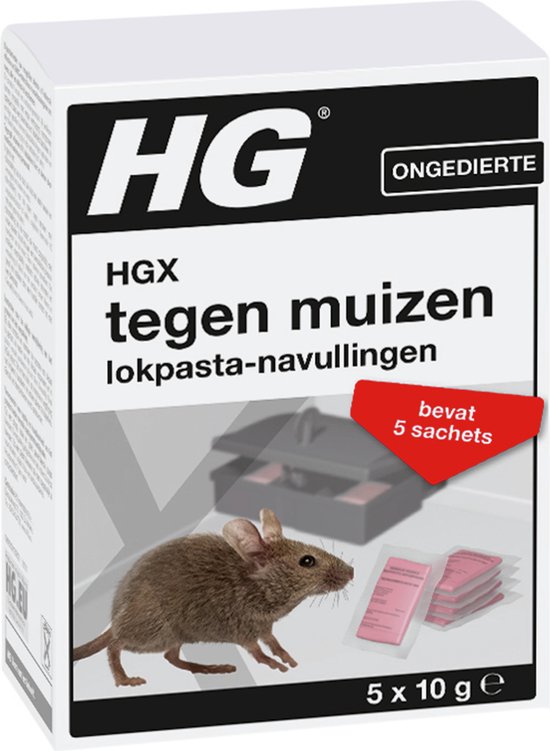 HGX tegen muizen lokpasta-navullingen NL-0018191-0000 50gr | bol