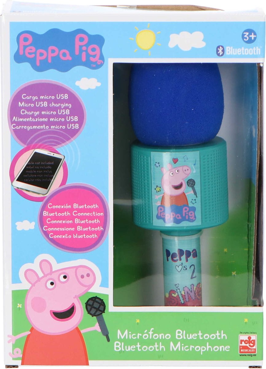 Microfoon Peppa Pig Bluetooth Muziek | bol