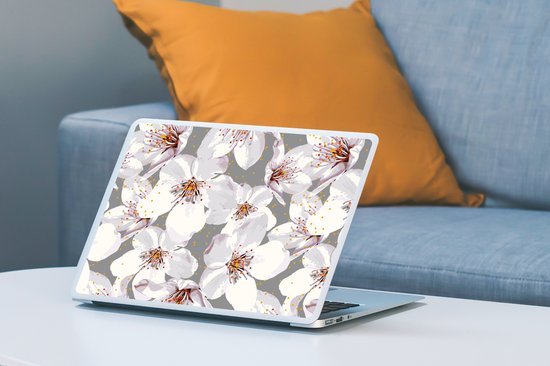 Laptop sticker - 14 inch - Bloemen - Sakura - Patronen - 32x5x23x5cm ...
