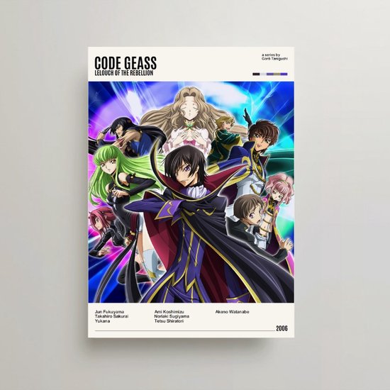 Anime Poster - Code Geass Lelouch of the Rebellion Poster - Minimalist ...