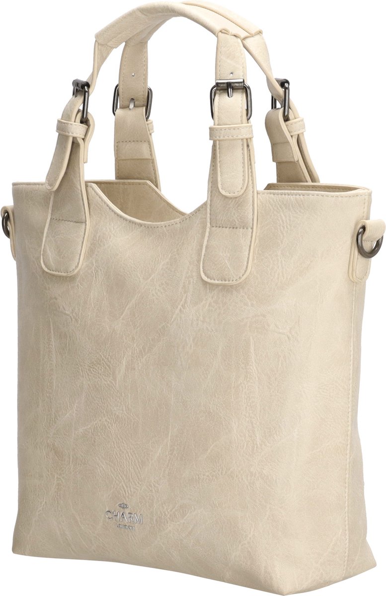 Charm London High Street Handtas - Beige | bol