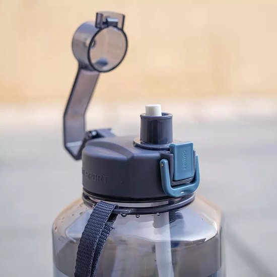 Diller waterfles met rietje - 2 liter - grote waterfles - Bottle ...