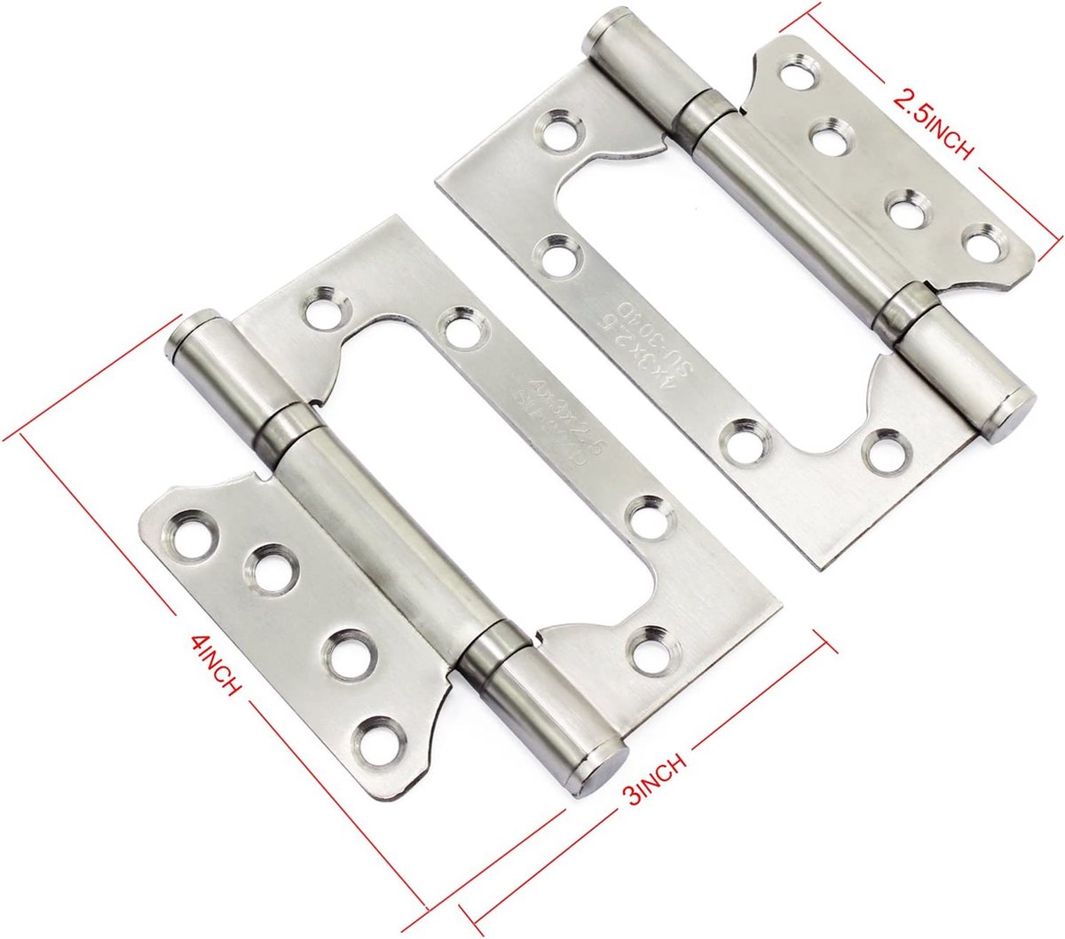 Scharnier – Deurscharnier – Premium Kwaliteit - Roestvrij staal - Voor ...