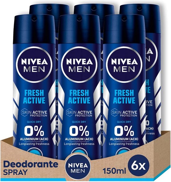 Nivea - Deodorant - Fresh Active - 6 x 150ml | bol.com