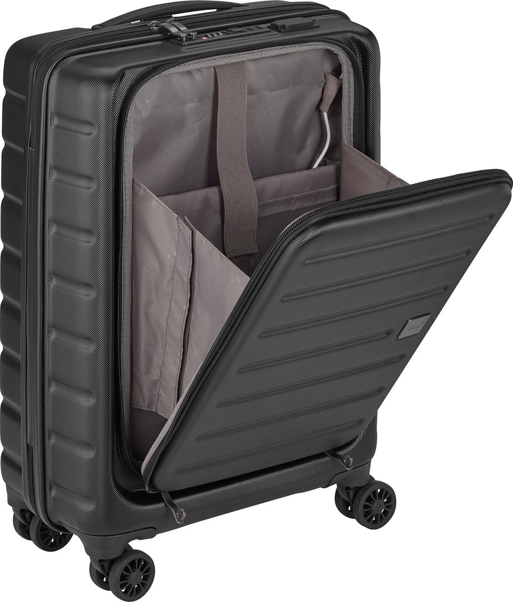 Business Handbagage trolley met laptopvak | bol.com