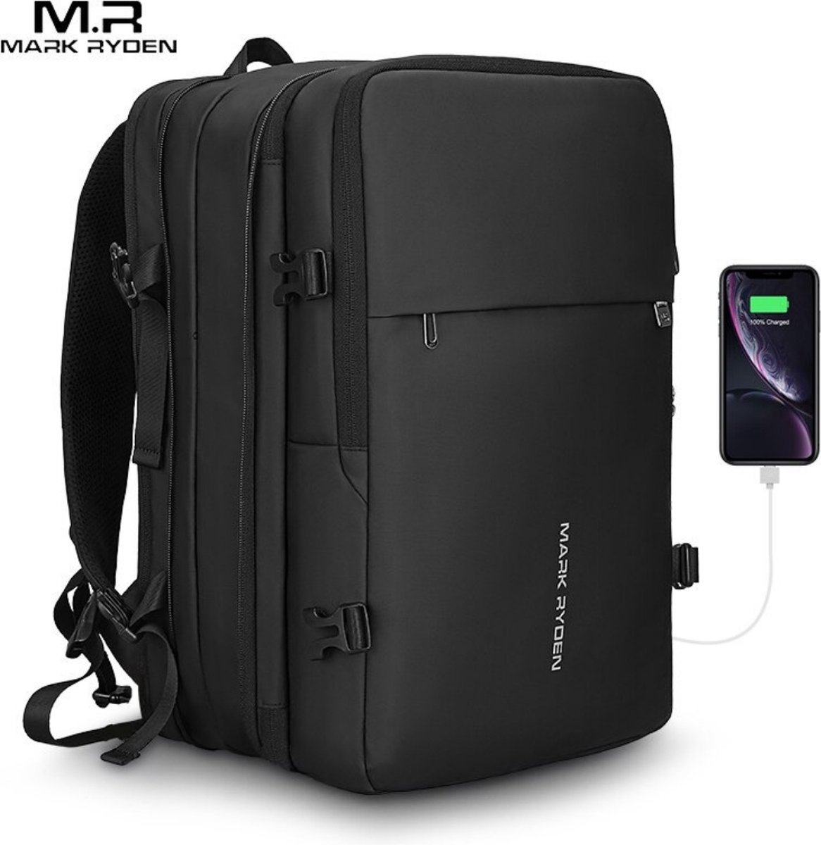 Goose Lyne® | Laptop Rugtas - Uitbreidbare tas - Rugtas jongens ...