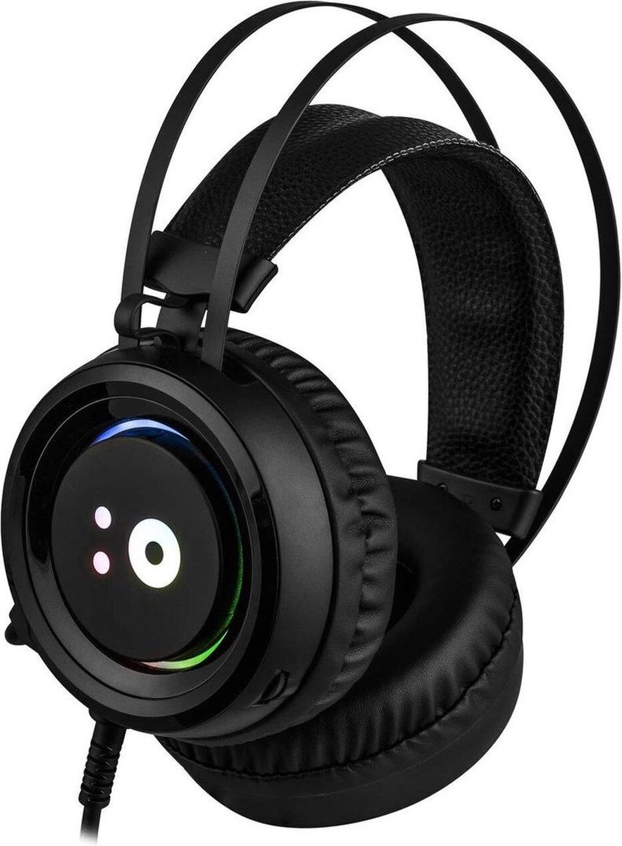 NÖRDIC GAME-N1043 RGB Gaming Headset met microfoon, LED, 1,8 m bedraad ...