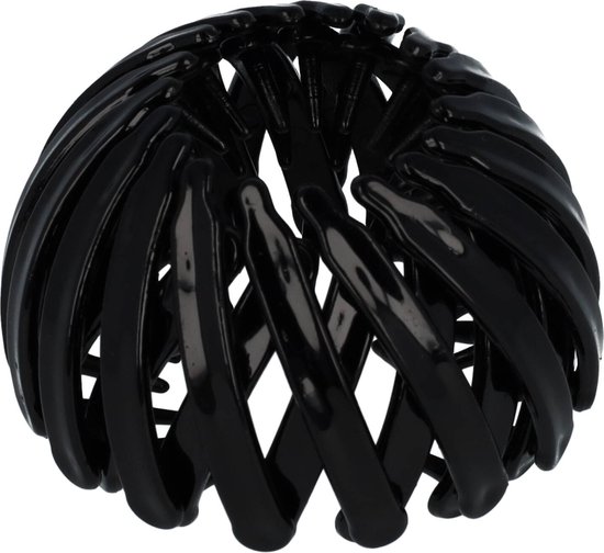 Haarspeld Haarklem Haarclip Vogelnest Knot Bun Klem Glans Zwart | bol