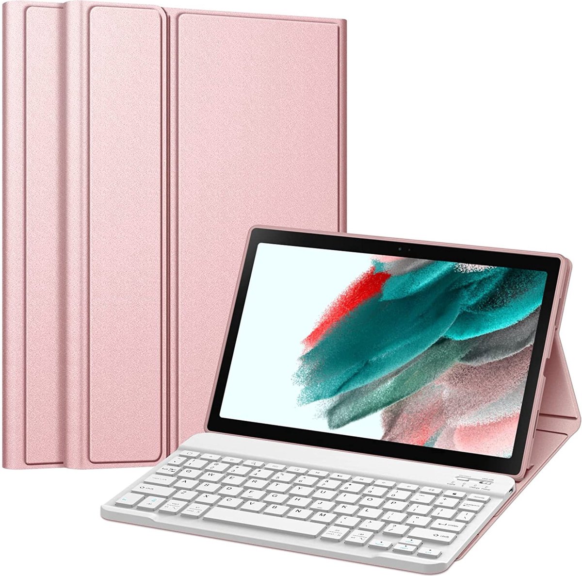 Samsung Tab A8 Hoes met Toetsenbord - Leer - Keyboard case voor Samsung ...