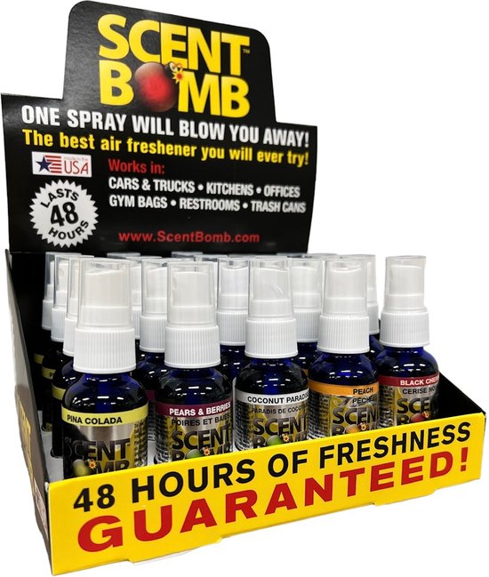 Scent Bomb - Airfreshner - Display 20 stuks! - Nieuwe Geuren!!! | bol.com