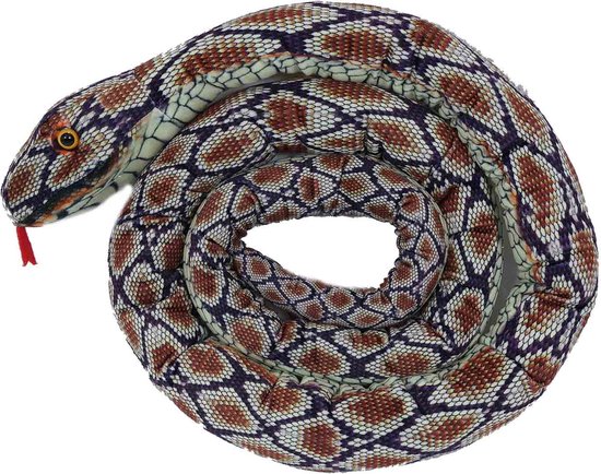 Slang bruin/paars 200 cm | bol.com