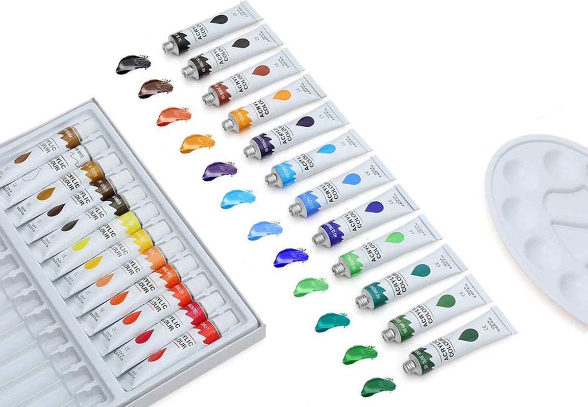 46 Delige - Complete Schilder Set - Professionele Kunst Kit - Verf ...